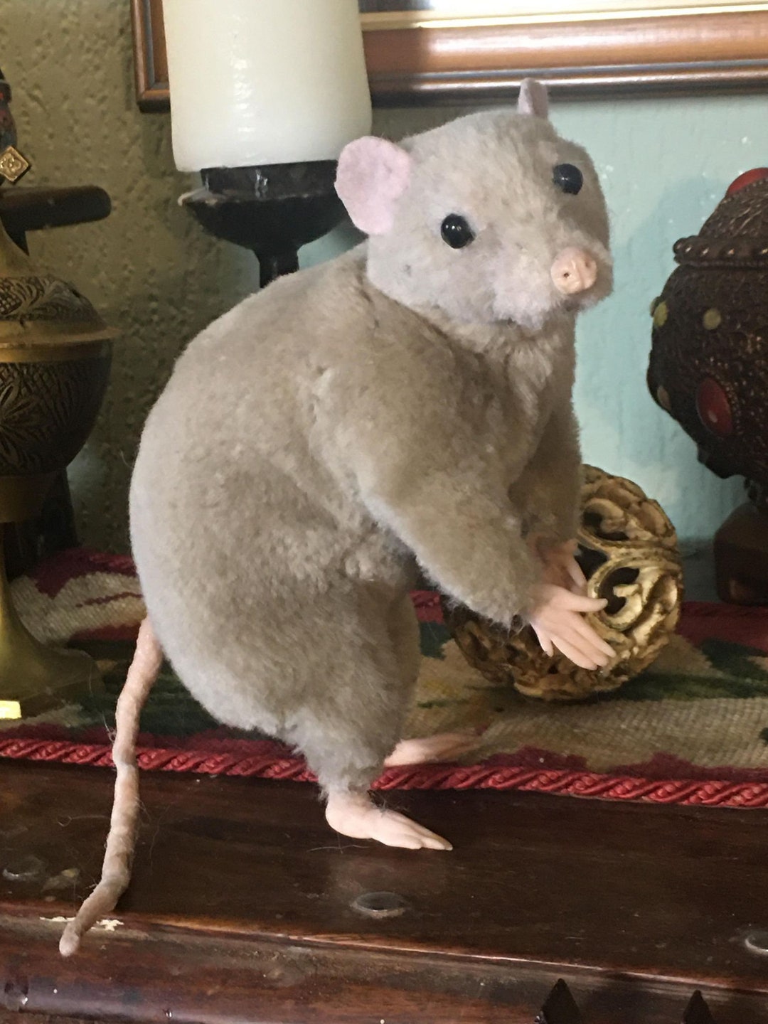 Realistic Handmade Blonde Rat / Original Artist Design Life Size Faux ...
