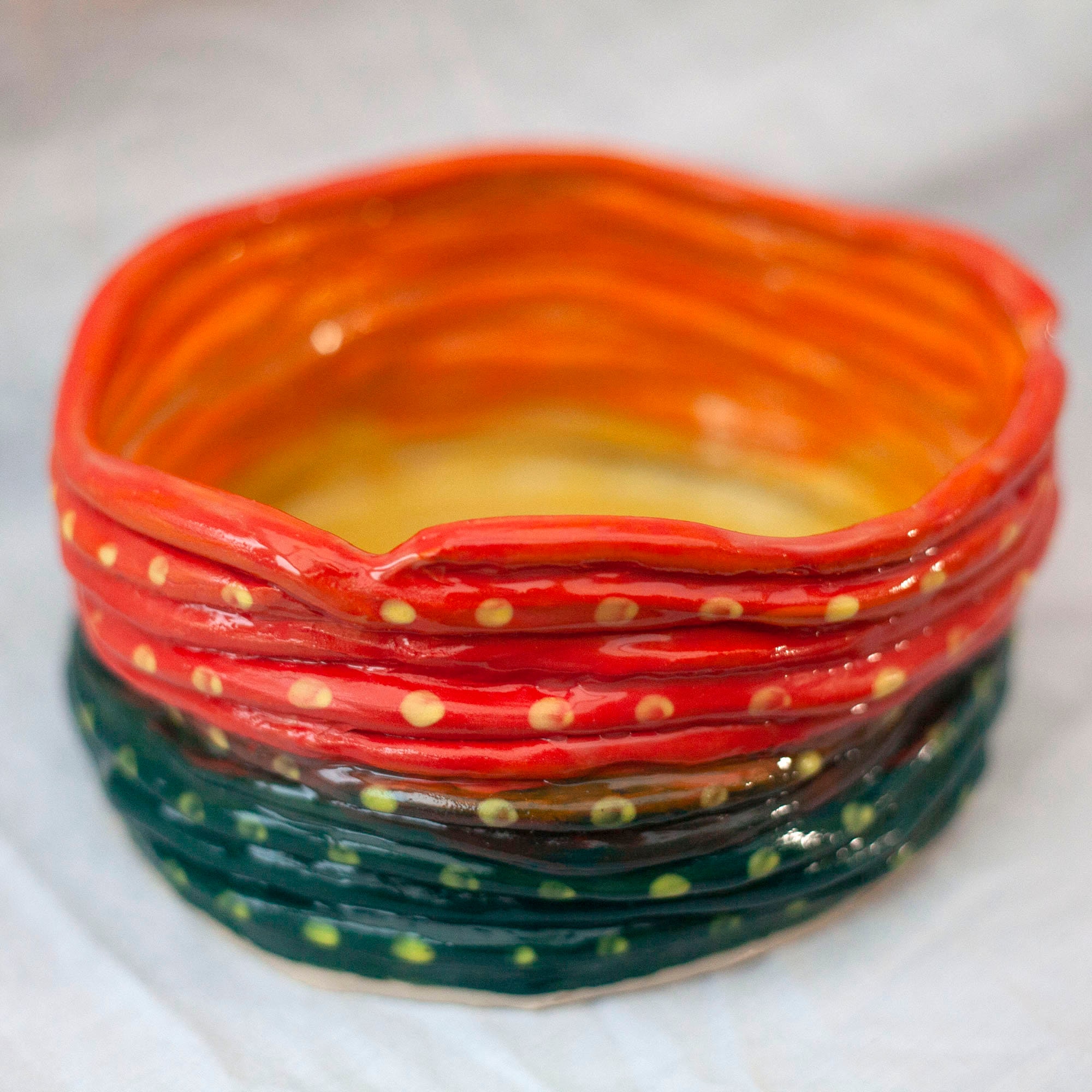 Unique Hand-made Stoneware Coil Pot - Etsy
