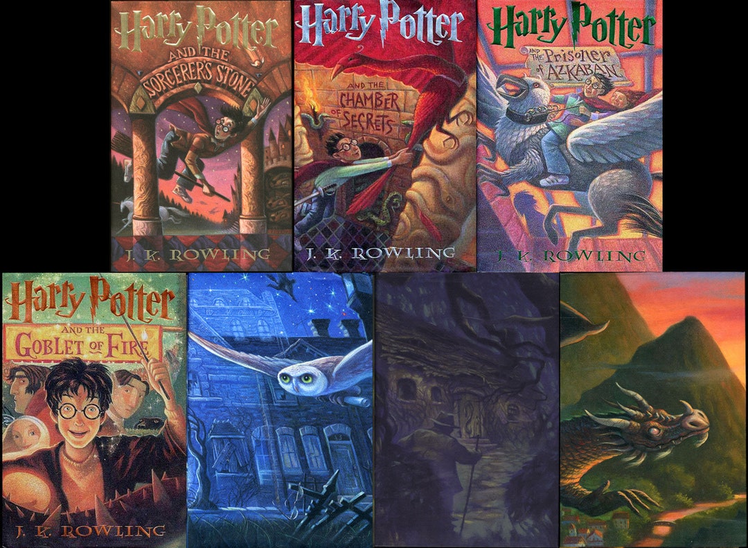 Harry Potter Complete HC Set First Editions HP and the Sorcerer's Stone ...