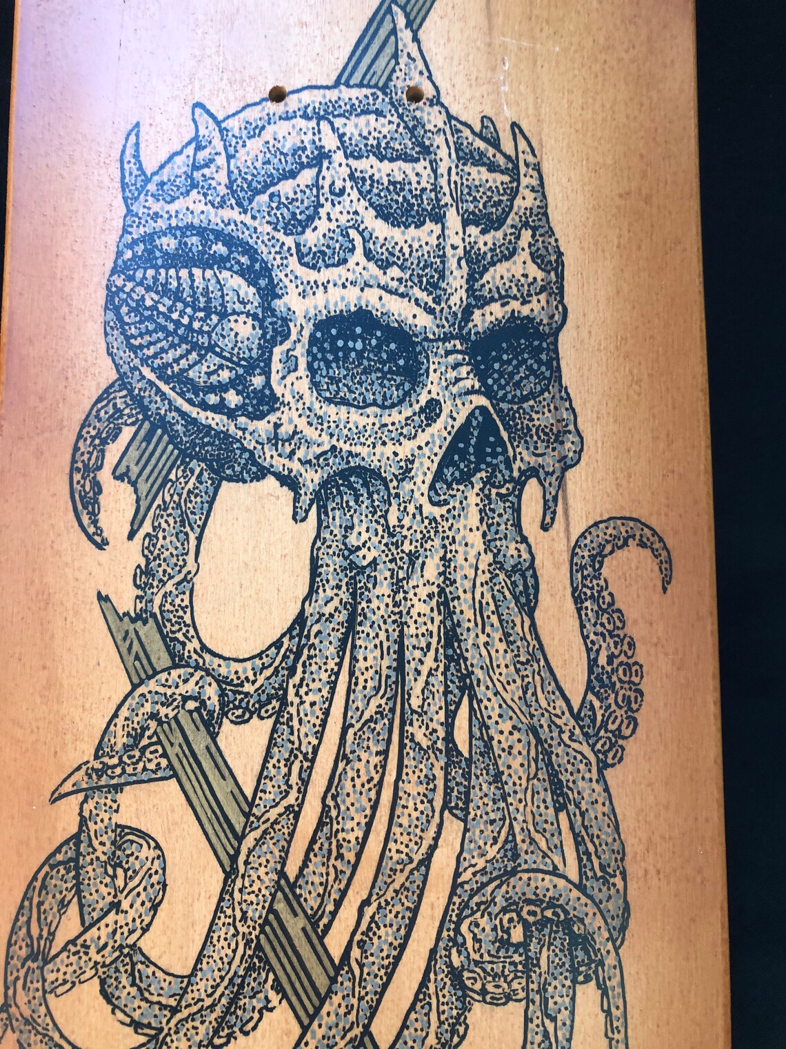 Hydra Skull and Octopus Skate Deck - Etsy