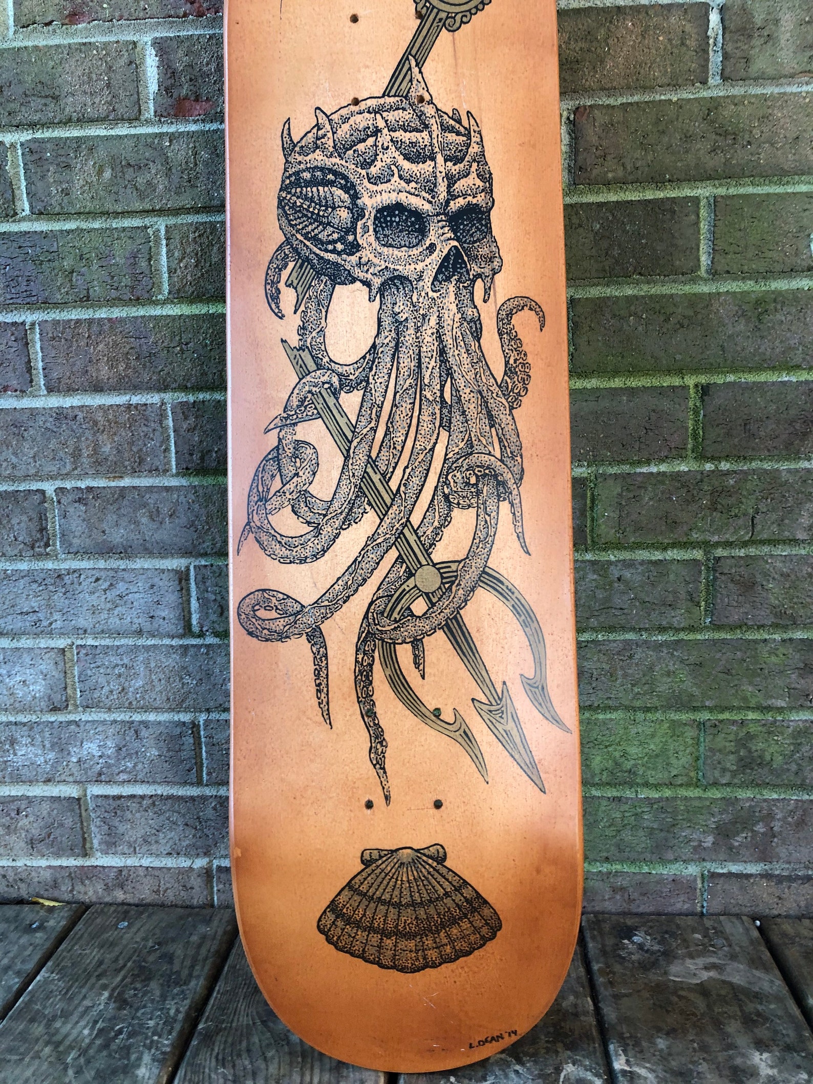 Hydra Skull and Octopus Skate Deck - Etsy