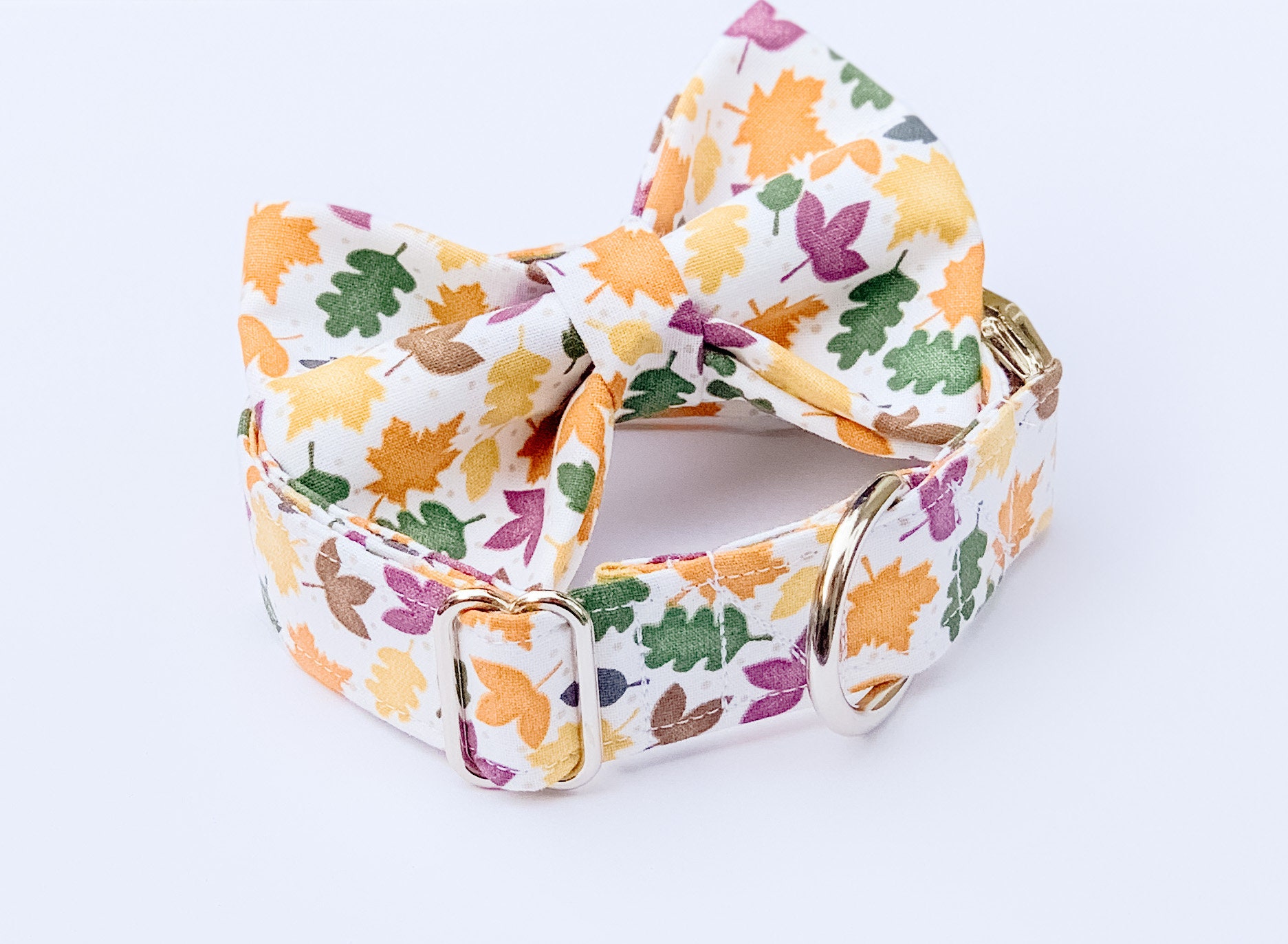 Vintage otoño deja perro lazo de lazo sobre el collar perro | Etsy