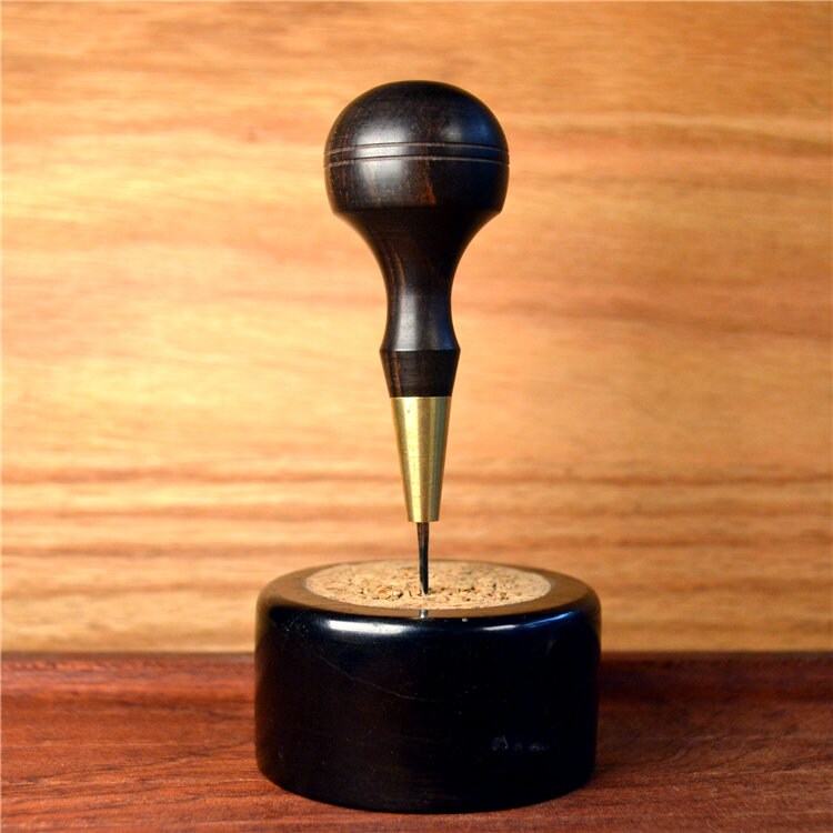 Mahogany leather awl leather art manual sewing awl leather | Etsy