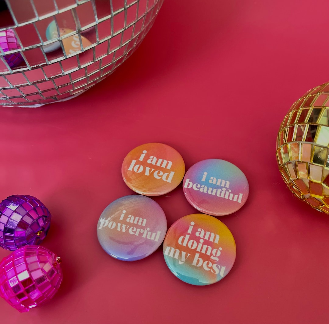 Four Positive Affirmation Magnet Bundle for Kitchen, Fridge, Whiteboard ...