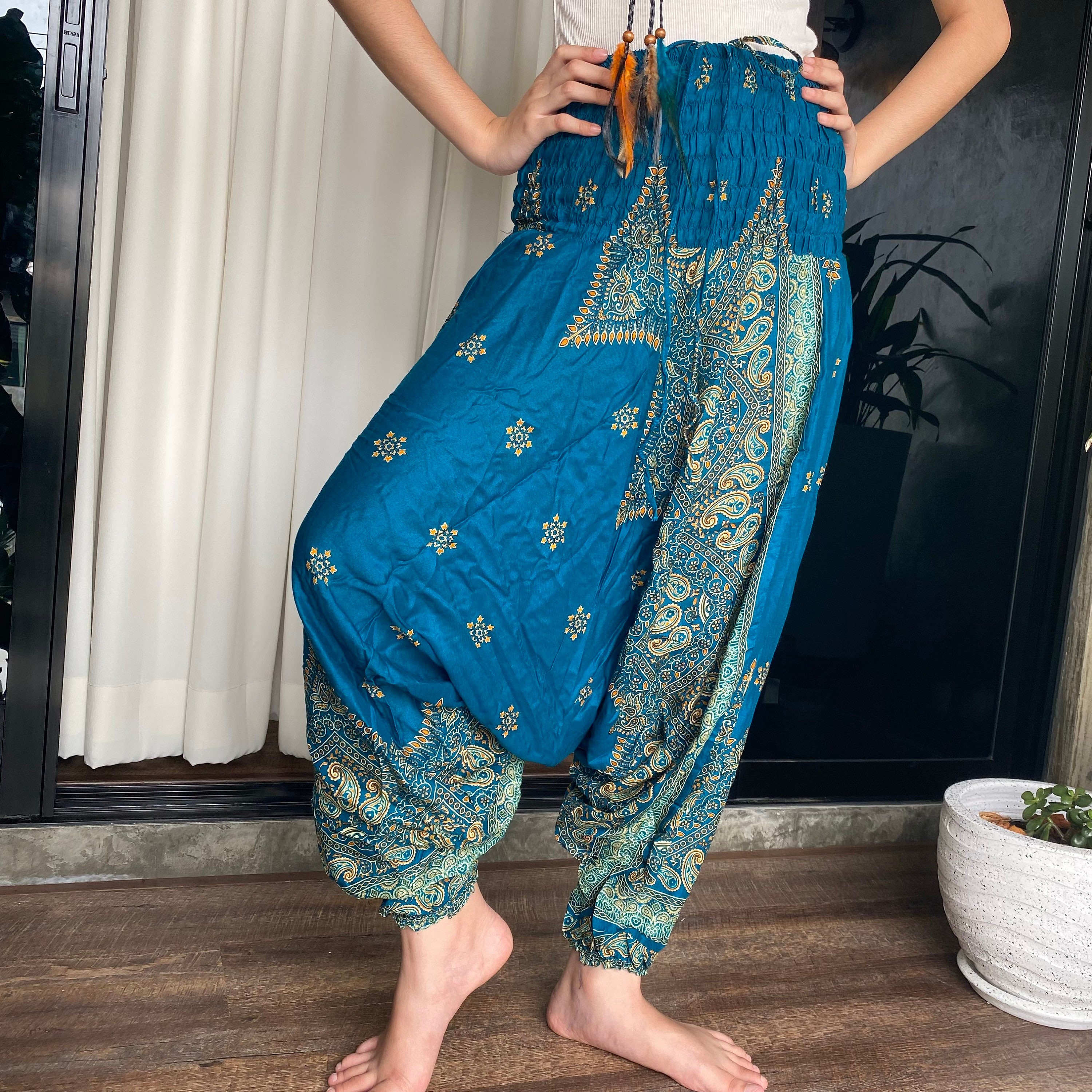 Haremshose Boho Hose Harems Boho Patchwork Hose Hippie Etsy