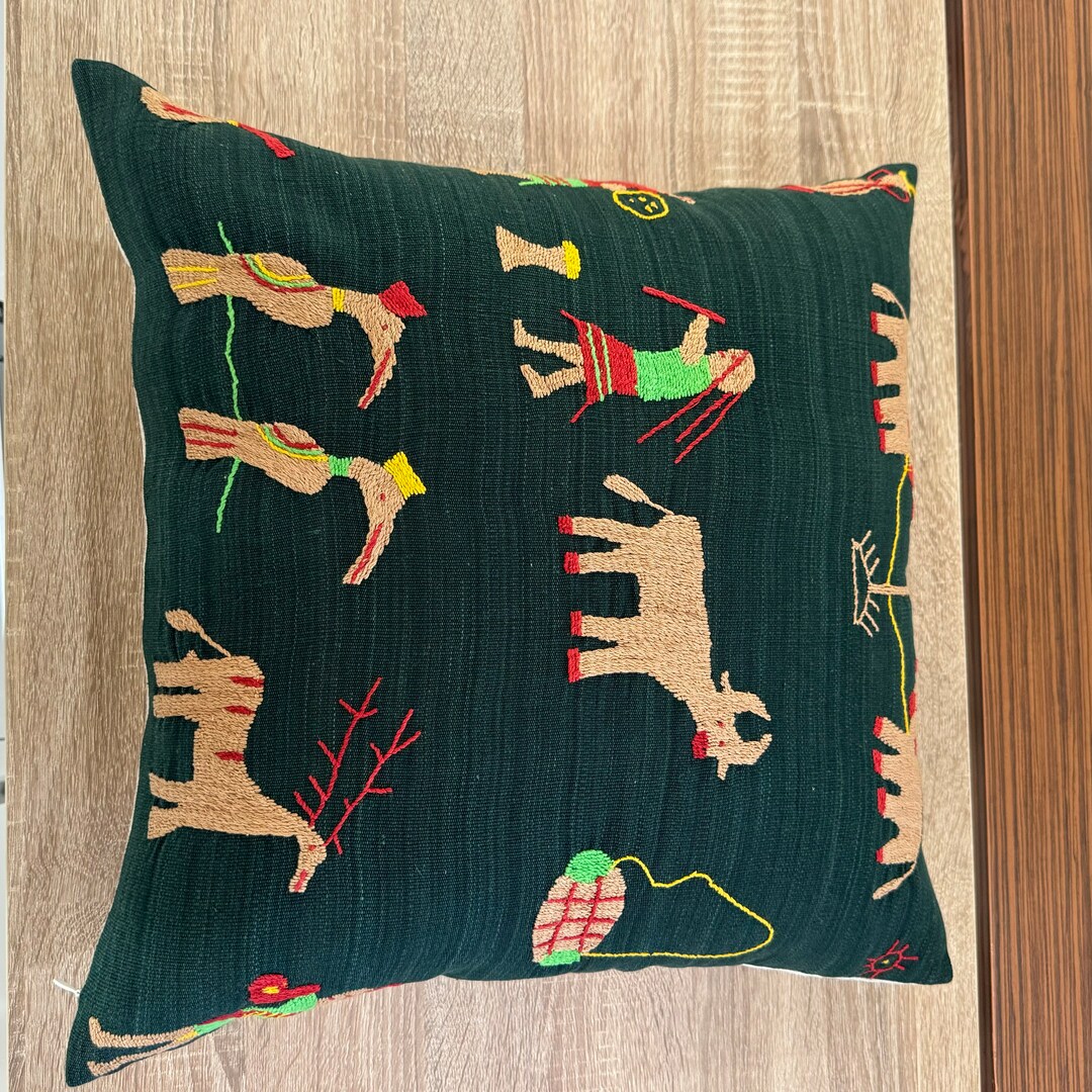 The Naga Pillow Case,the Cotton With Hand Embroidery , Hmong Pillow ...