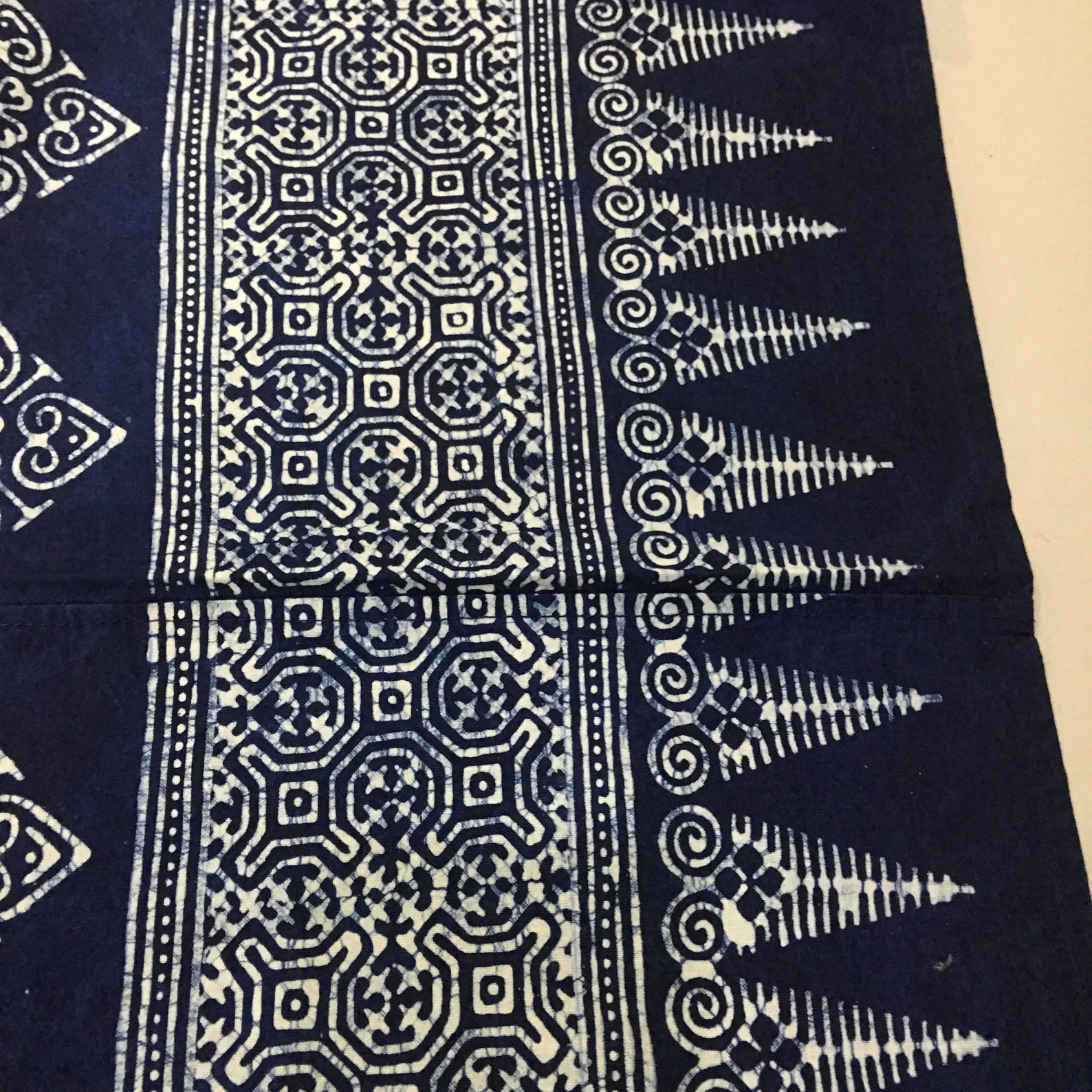 Hmong Indigo Batik Sheet Cover Table Cover bed Cover 90 - Etsy