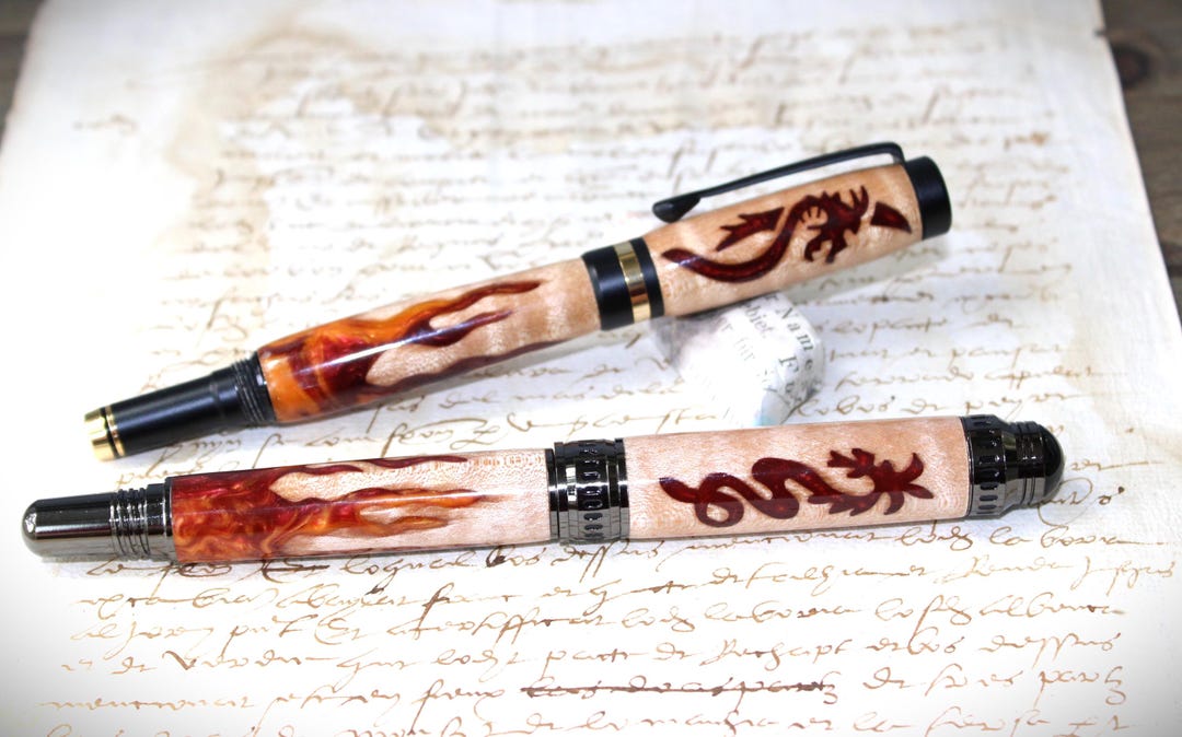 Fire Dragon Pens - Etsy