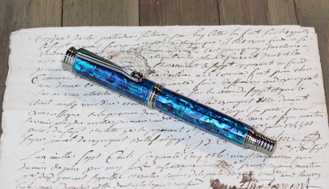 Jr. Morgan Sapphire Paua Abalone Shell Pen - Etsy