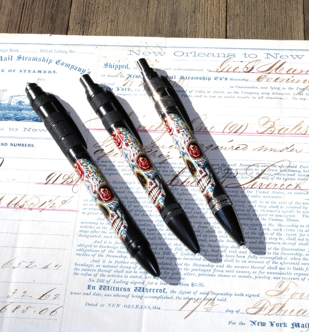 Sugar Skull Capital and Sugar Skull Tactical Pens - Etsy