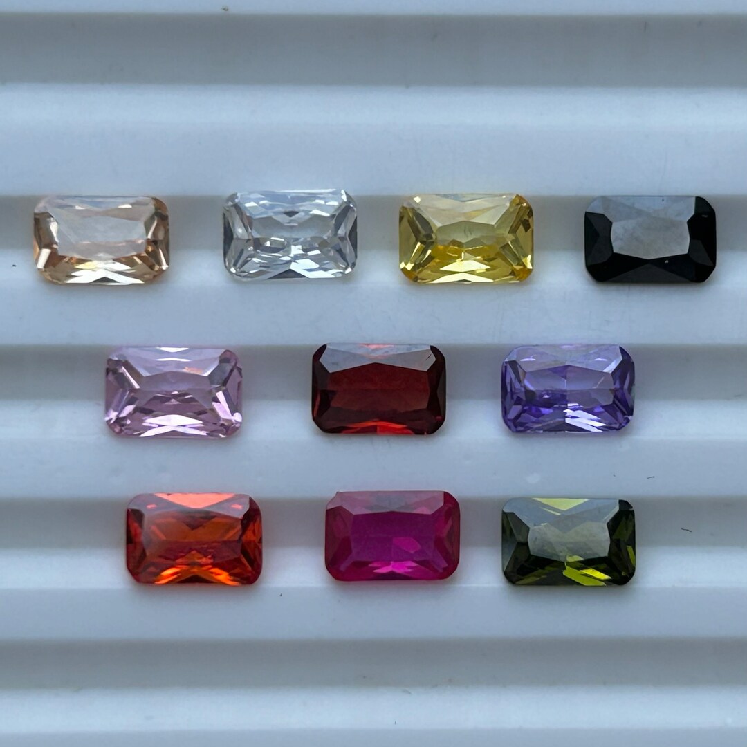 Cubic Zirconia | 1 Pc Every Color Total 10 Pcs AAA Quality Cubic ...