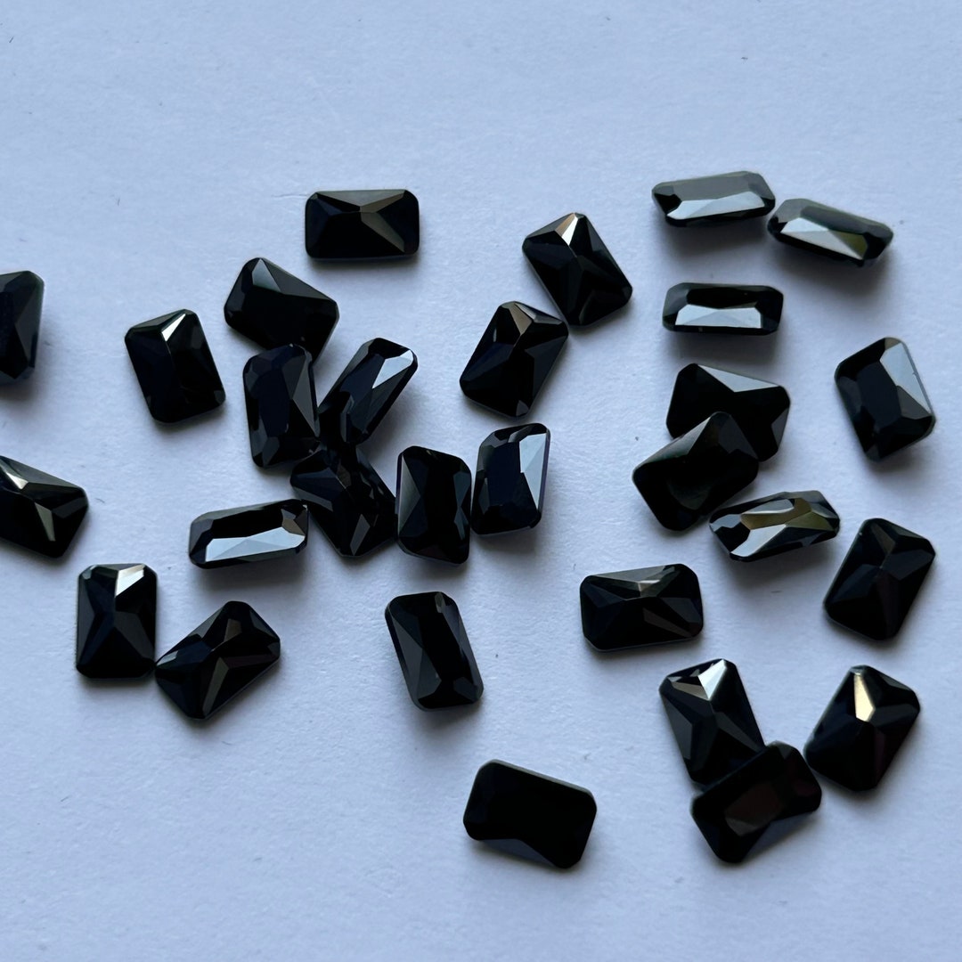 AAA Black Cubic Zirconia: Octagon Cut Loose CZ Stone (2x4mm-12x16mm) - Etsy