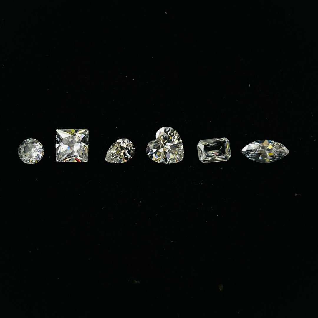 White Cubic Zirconia | AAAAA Quality 6 Shapes Lot Cubic Zirconia White ...