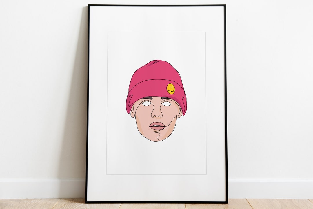 Justin Bieber - Wandkunst, Druck, Poster, A4, A3, A2, A1 (Rahmen nicht ...