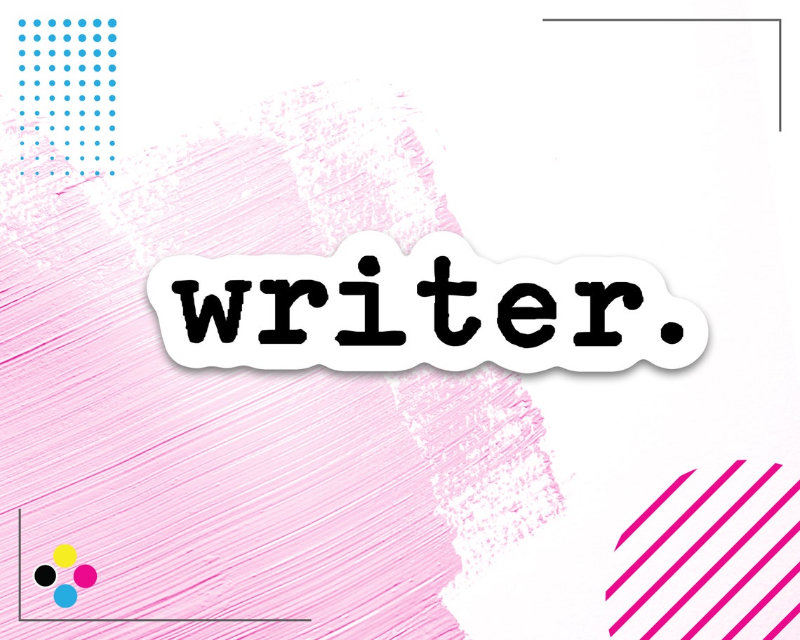 Writer Sticker Gifts for Writers Authors Writing Book | Etsy