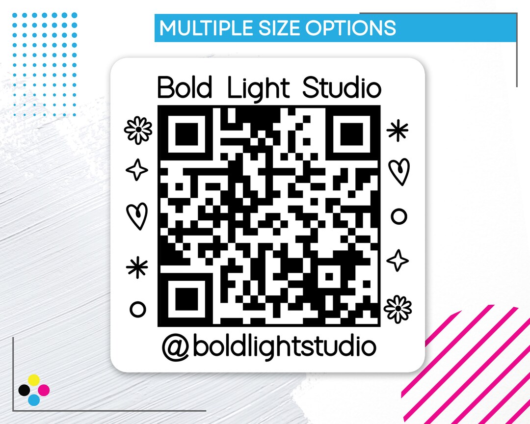 Custom QR Code Labels for Small Business, QR Code Stickers ...