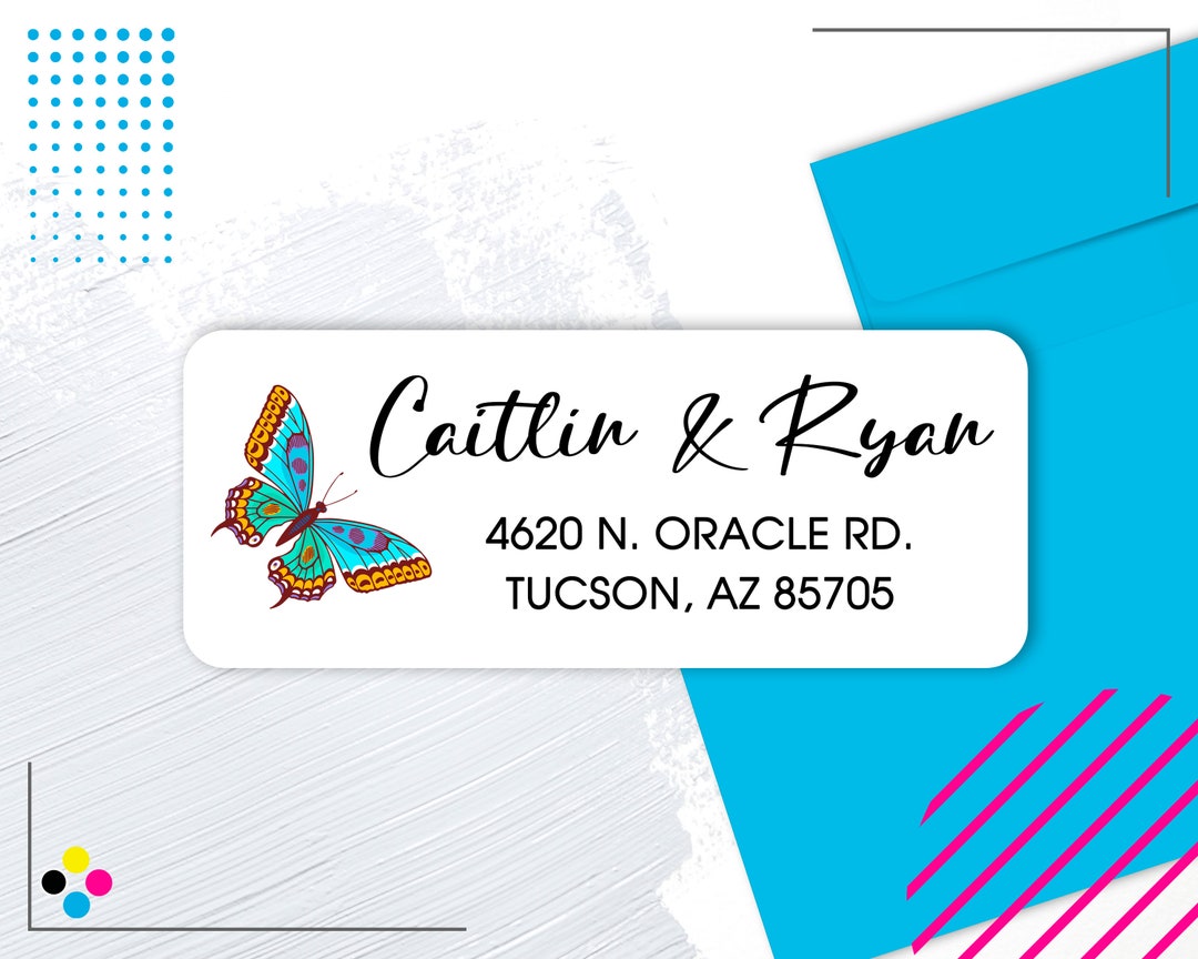 Cute Home Address Labels, Custom Return Address Stickers for Mailings ...