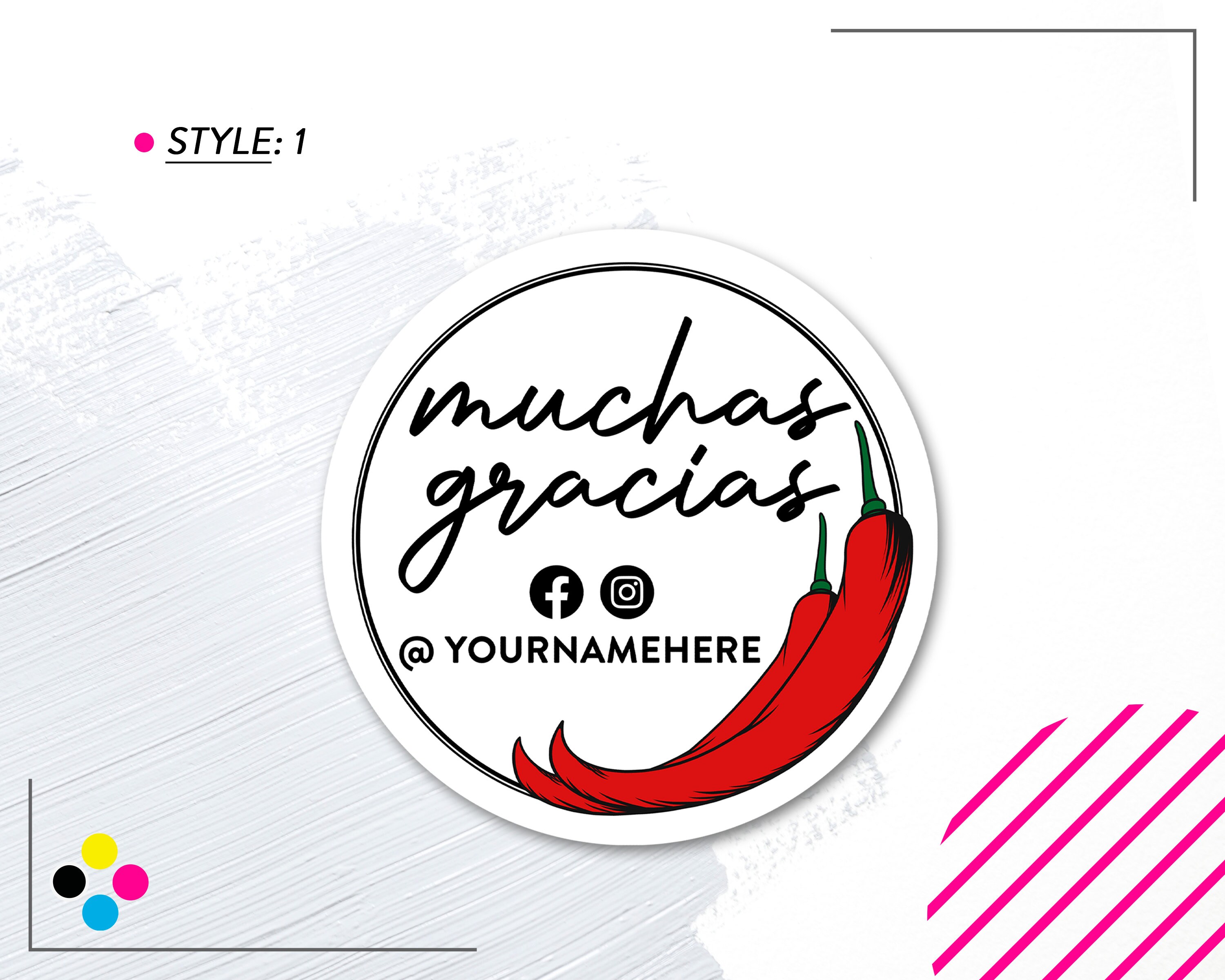 Muchas Gracias Stickers for Food Trucks Labels Personalized - Etsy
