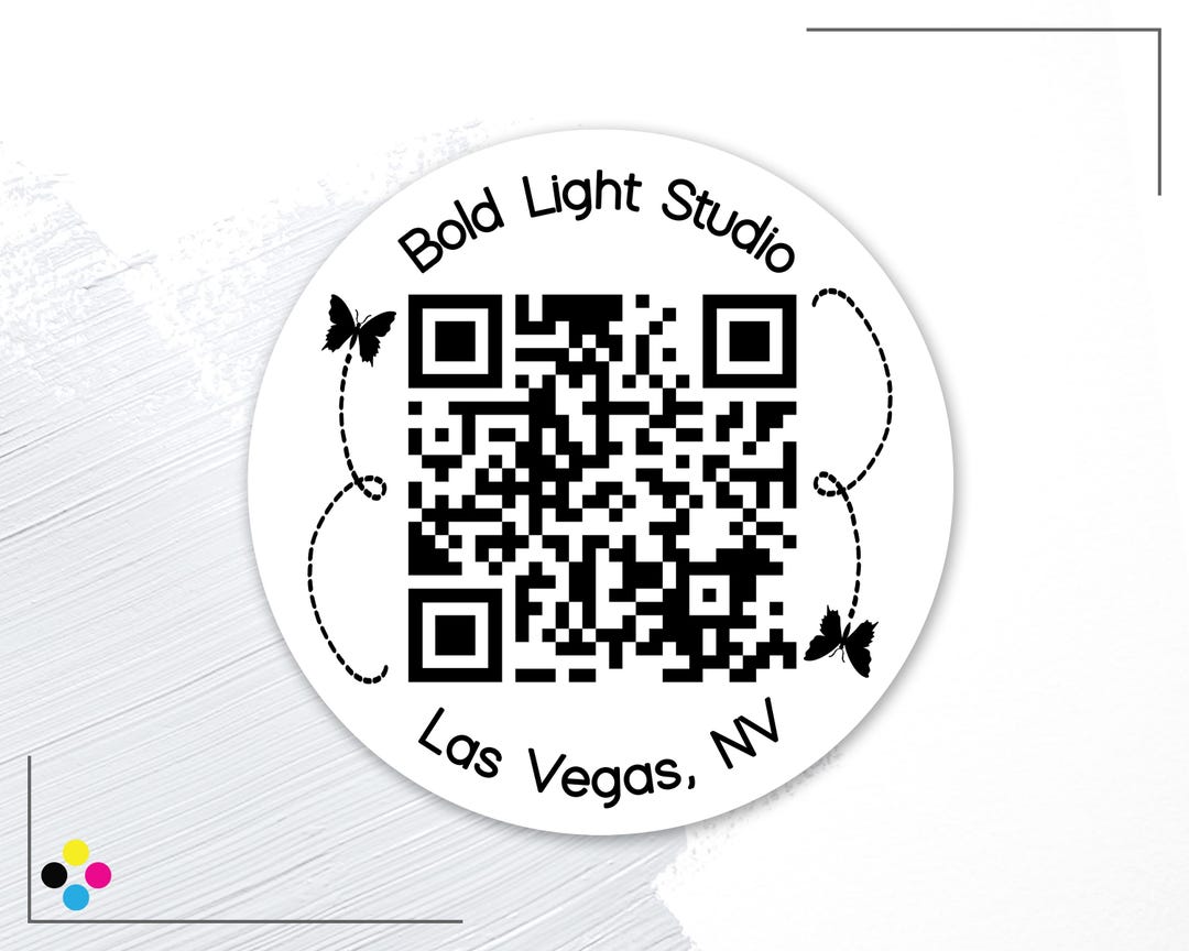 Custom QR Code Labels for Business, Personalized QR Code Sticker With ...