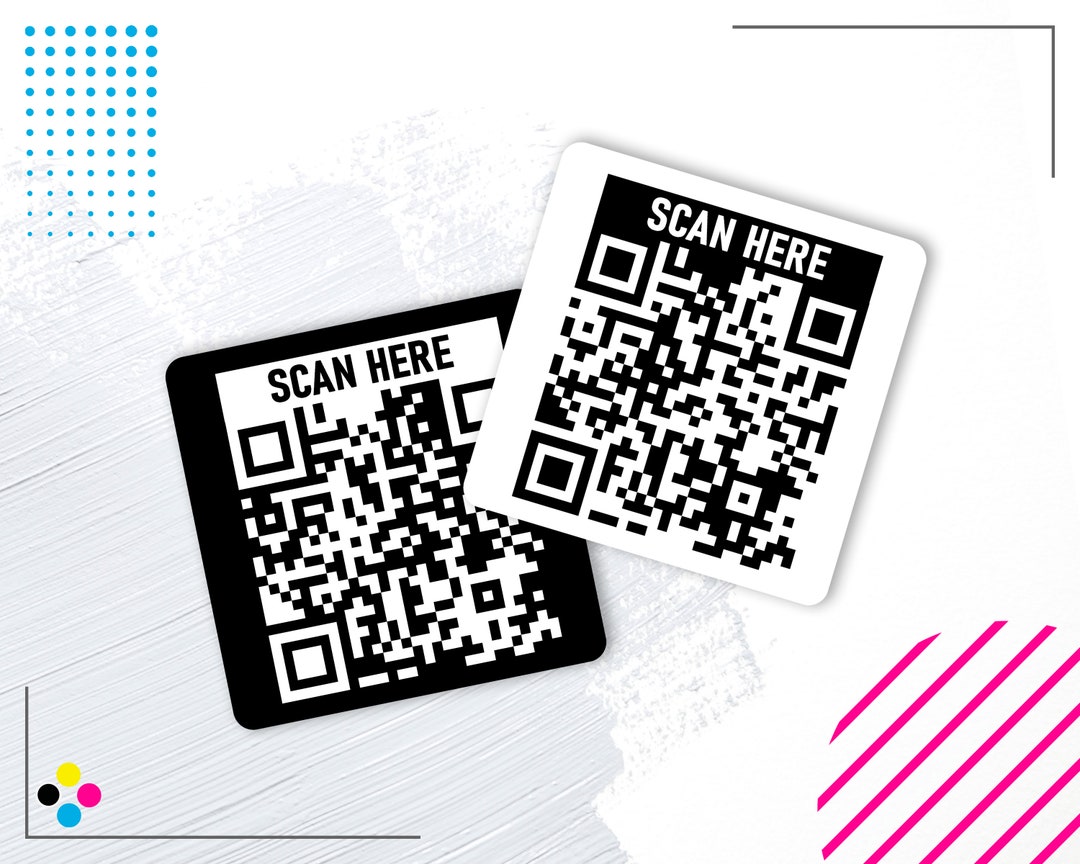 Custom QR Code Sticker, Scan Here Labels for Business, Website Link QR Code, Packing Stickers - Etsy