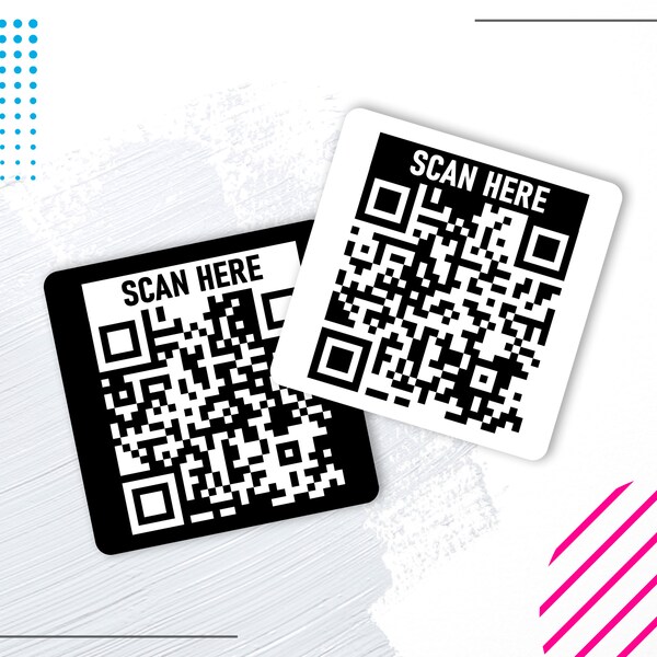 Scan Here Sticker - Etsy