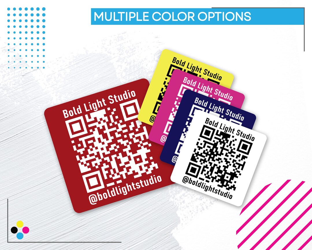 Custom QR Code Labels, Personalized QR Code, Stickers for Business ...