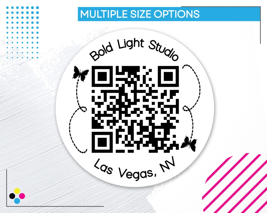 Custom QR Code Labels for Business, Personalized QR Code Stickers With ...