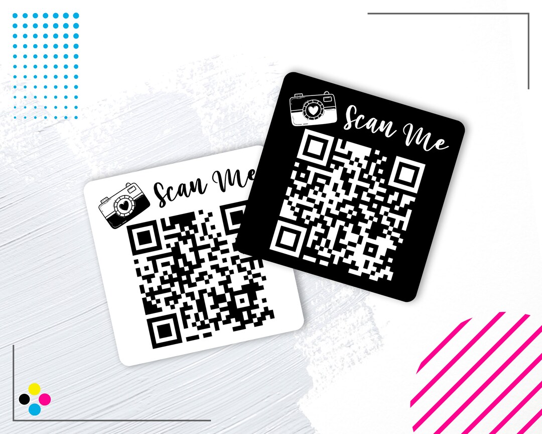Scan Me QR Code Stickers, Personalized Cash App QR Code Stickers ...