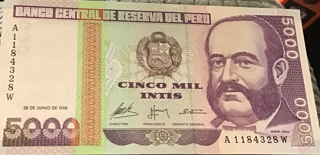 NOTE020 Peruvian Banknote Set - Etsy