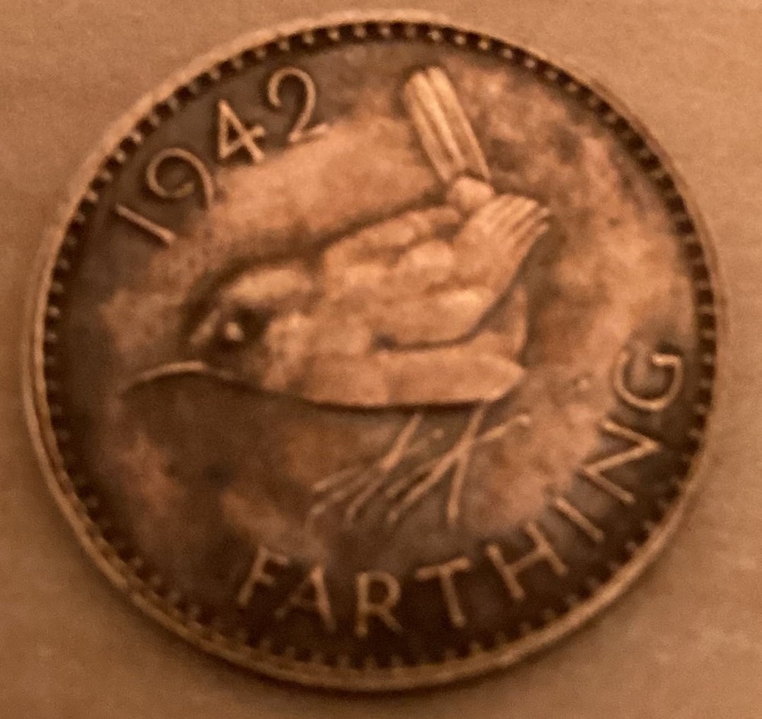 PRED001 British Farthing Coin - Etsy