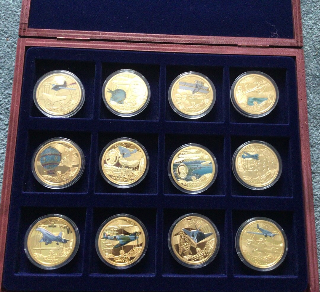 MISC018 History of Aviation Coin Set - Etsy