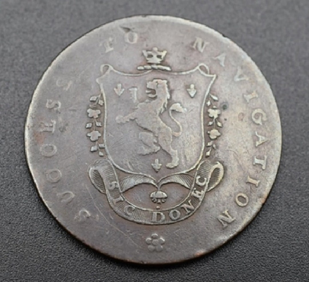 MISC006 1793 Half Penny Token - Etsy