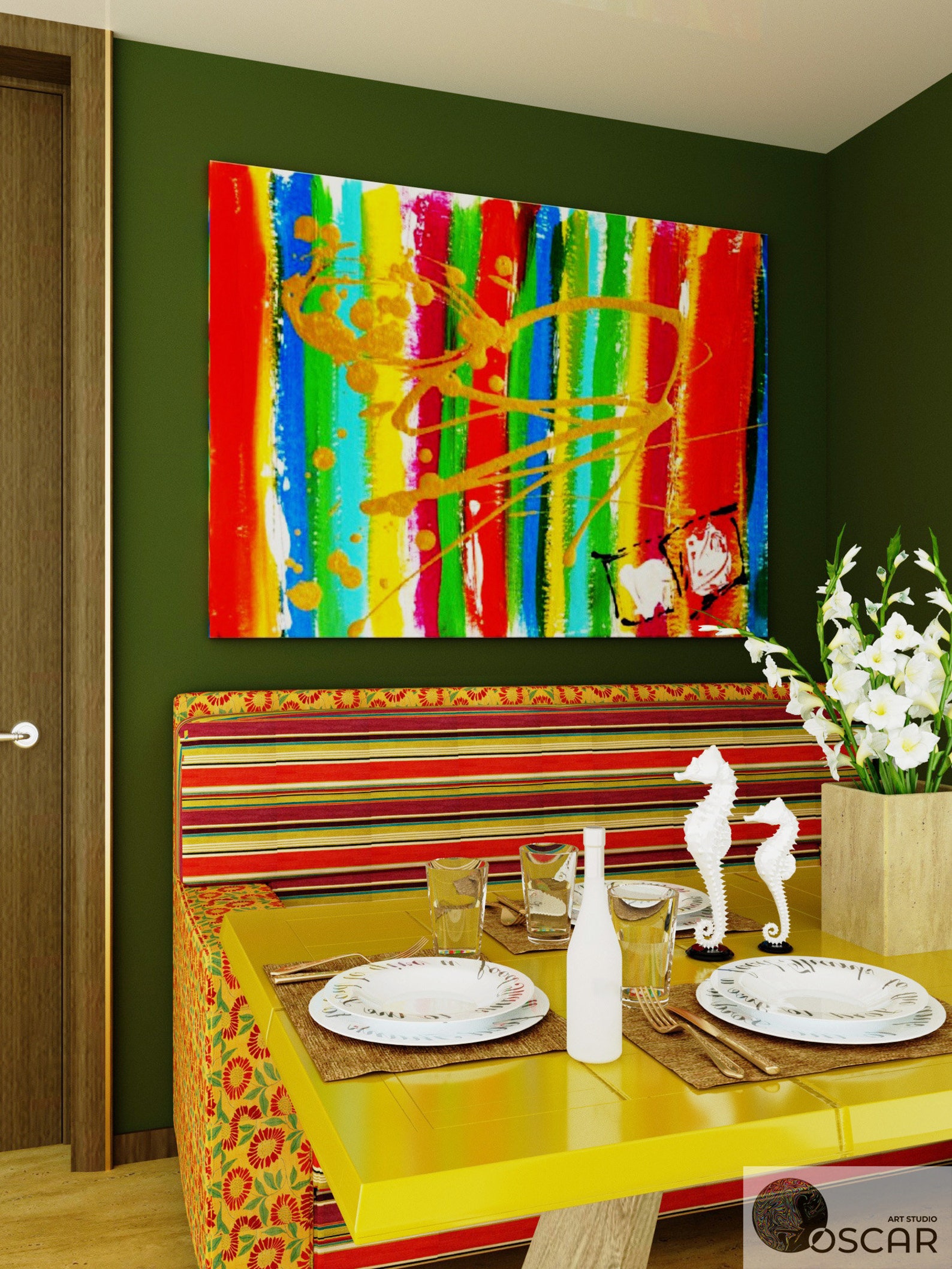 Mixed Media Wall Art Abstract Painting Canvas Art Modern - Etsy