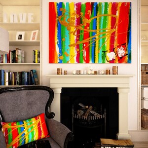 Mixed Media Wall Art Abstract Painting Canvas Art Modern - Etsy