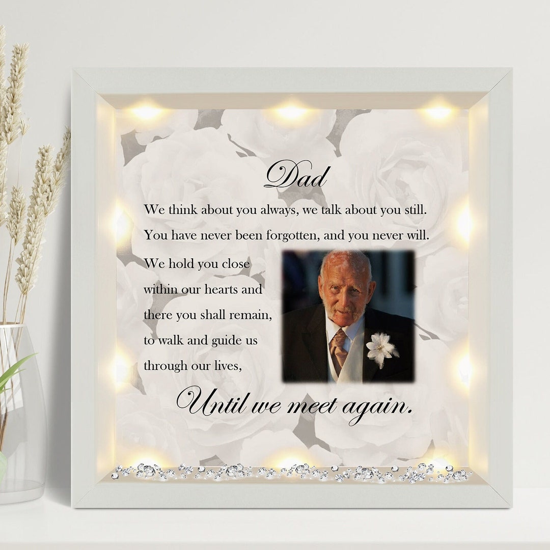 Memorial Gift Photo Frame Wedding Memorial Remembrance Frame Funeral ...