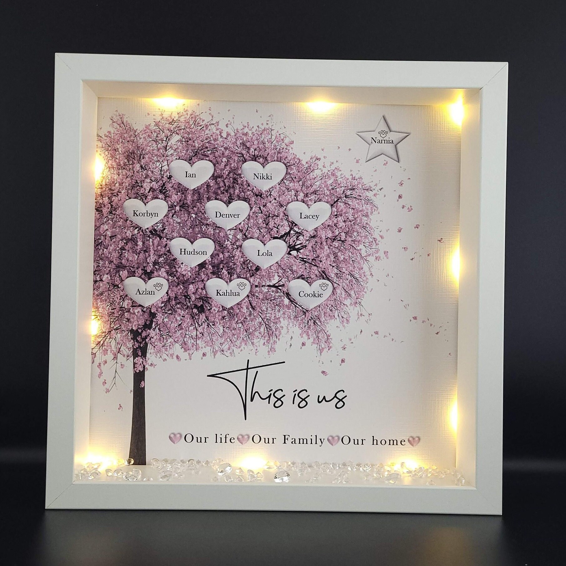 Personalised Family Tree Gift Mothers Day Gift Gift for Mum - Etsy