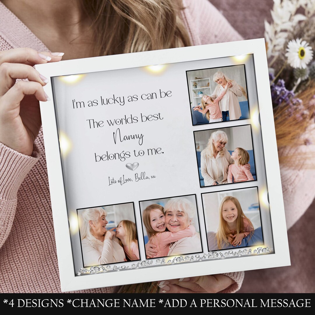 Personalised Photo Frame, Nanny Frame, Mothers Day Gift, Mum Birthday ...