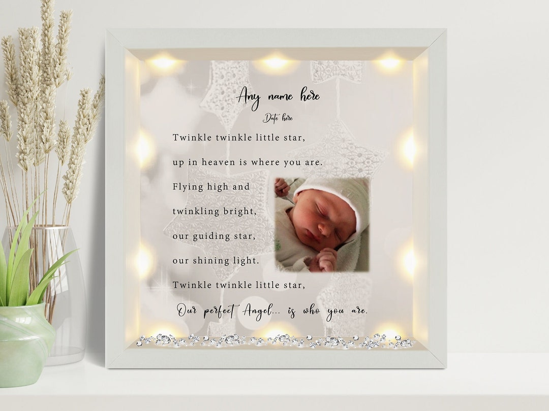 Infant Memorial Gift, Infant Loss, Baby Loss Frame, Baby Loss Keepsake ...