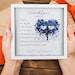 65th Wedding Anniversary Gift | Family Tree Framed Print | Sapphire ...