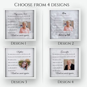 Personalised Memorial Frame, in Memory Frame, Sympathy Gift ...