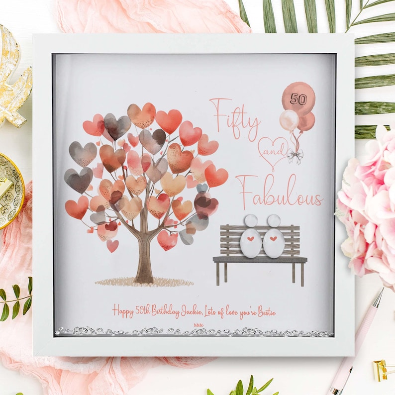 50th Birthday Gifts for Women Personalised Birthday Gift Mum Birthday ...