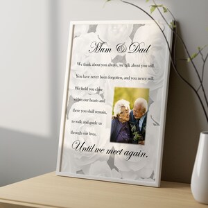 Memorial Gift Photo Frame Wedding Memorial Remembrance Frame Funeral ...