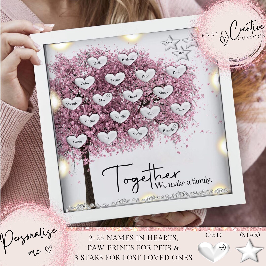 Personalised Family Tree, Together We Make a Family Gift, Mothers Day ...