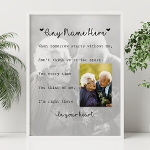 Memorial Gift Photo Frame Wedding Memorial Remembrance Frame - Etsy