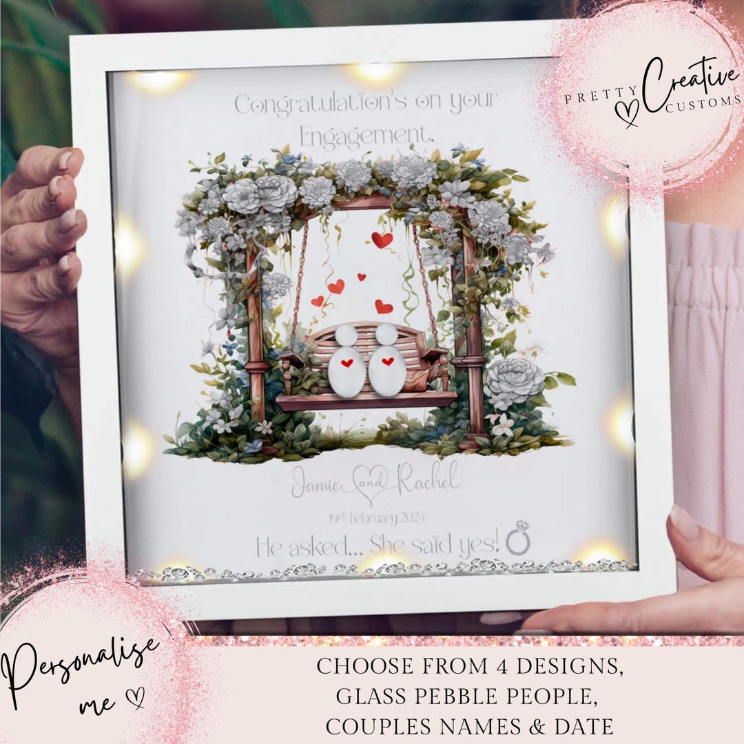 Engagement Gifts for Couple Personalized Engagement Gift for Engaged ...