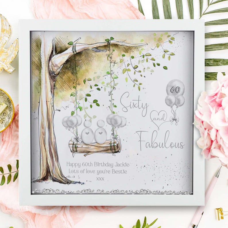 60th Birthday Gifts for Women Personalised Birthday Gift Mum Birthday ...