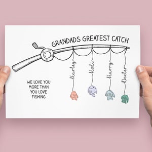 Grandad Birthday Gift for Fathers Day Gift Daddy Personalised Fishing ...