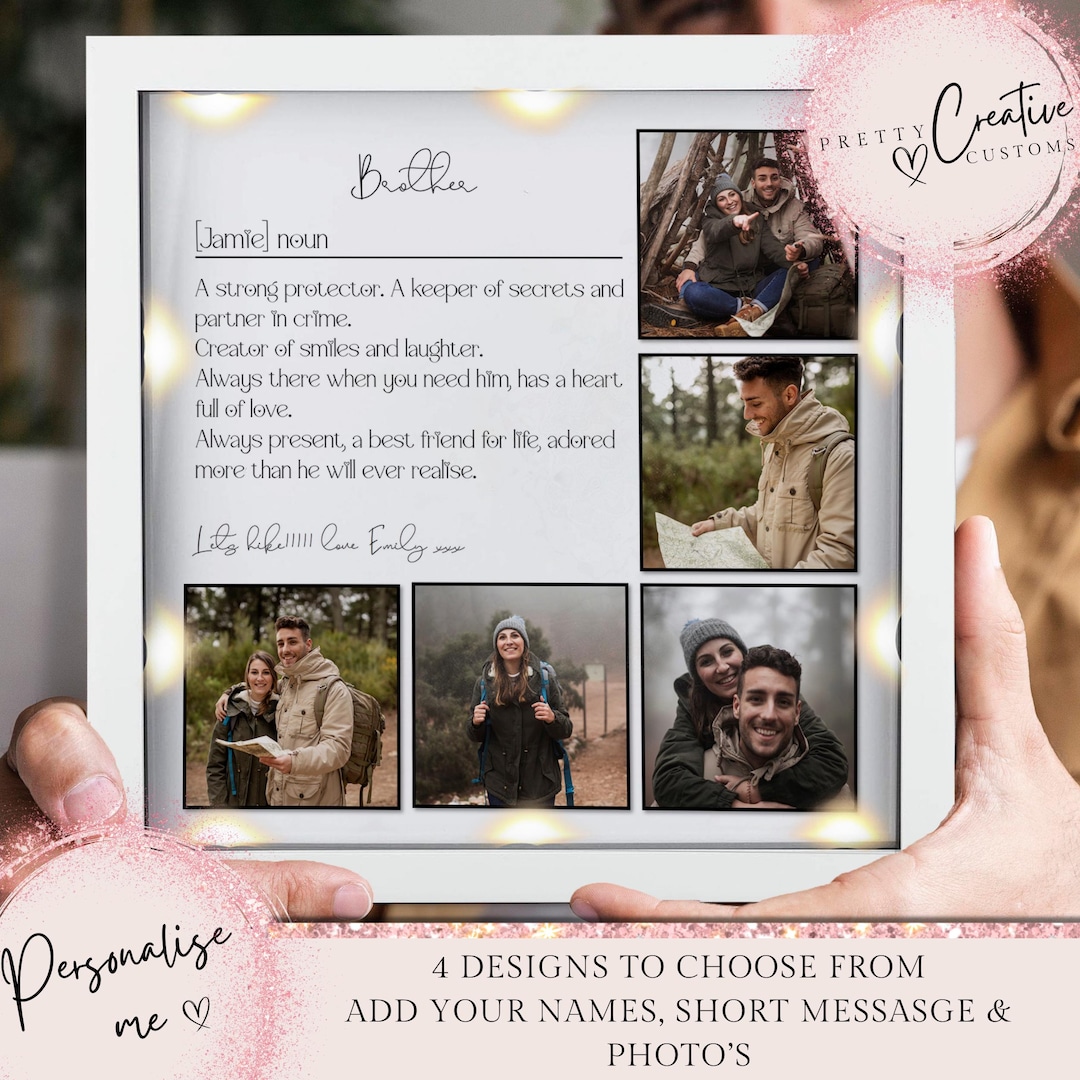 Brother Personalised Photo Frame | Brother Christmas Gift | Brother ...