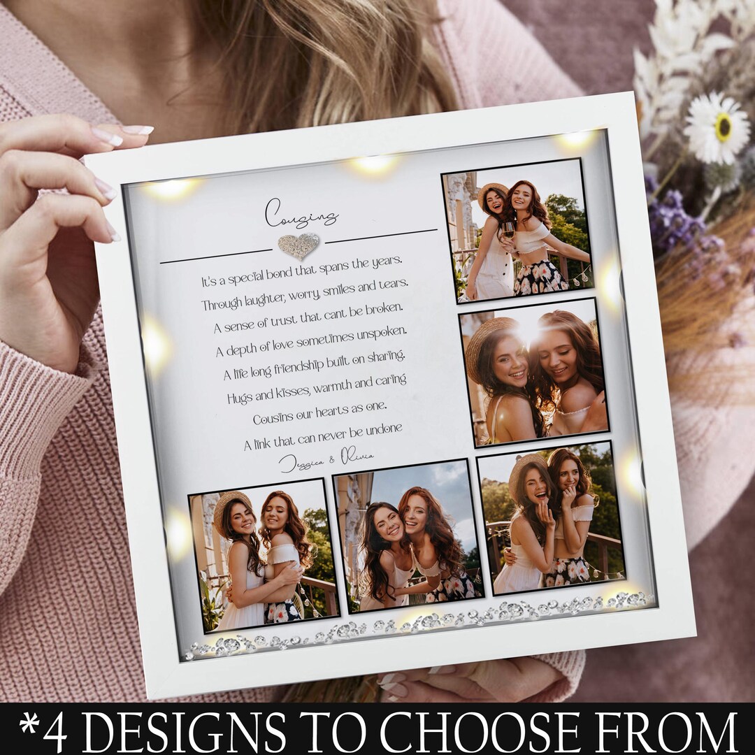 Cousins Personalised Photo Frame Cousins Christmas Gift Cousin Birthday ...