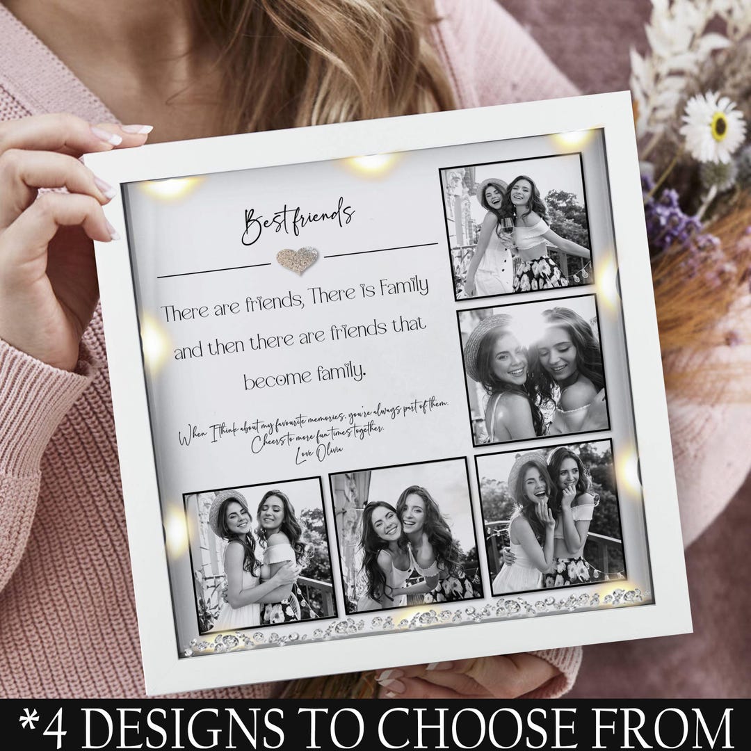 Personalised Best Friend Photo Frame Besties Christmas Gift Friends ...